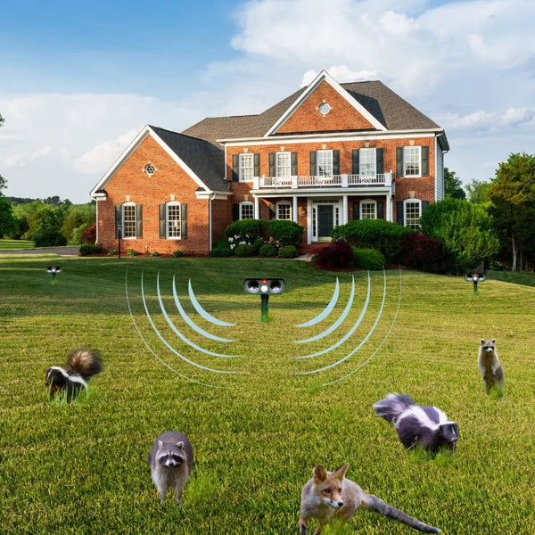 Ultrasonic Bird + Pest Repeller Solar Powered - Long Range - TechBuum