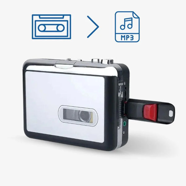 Portable Cassette Tape to USB Converter - TechBuum